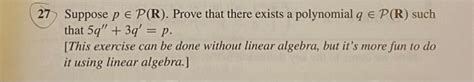 solved 27 suppose pe p r prove that there exists a