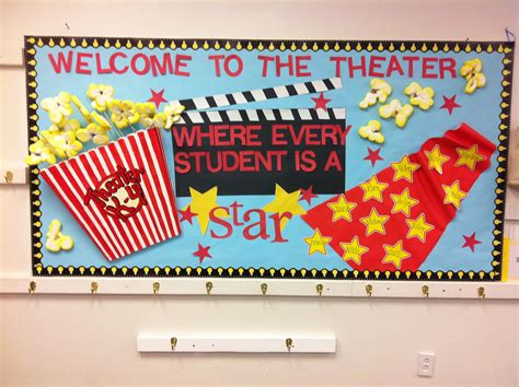 Movietheaterclassroomtheme Share Back To School Bulletin Boards Classroom Bulletin Boards