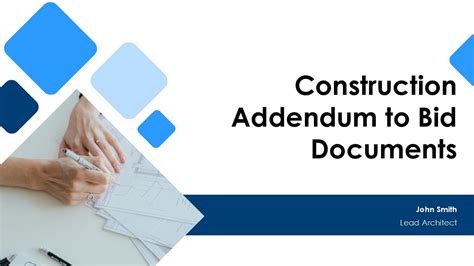 Construction Addendum To Bid Documents Ppt Mockup Acp Ppt Slide