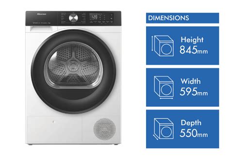 Hisense 8kg Series 3 Heat Pump Dryer Hdfs80hs