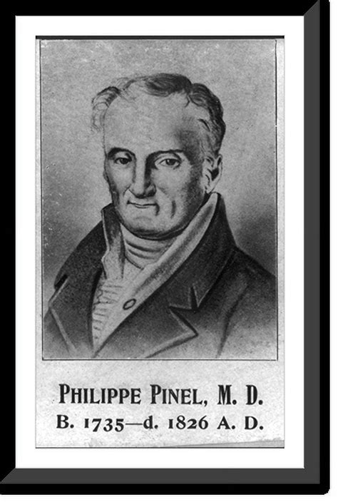 Historic Framed Print Philippe Pinel 1745 1826 Bust Portrait