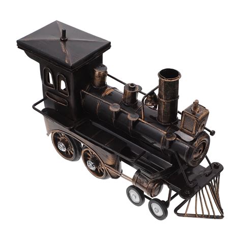 Leorx 1set Steam Train Simulation Locomotive Model Ornament Multi Alloy
