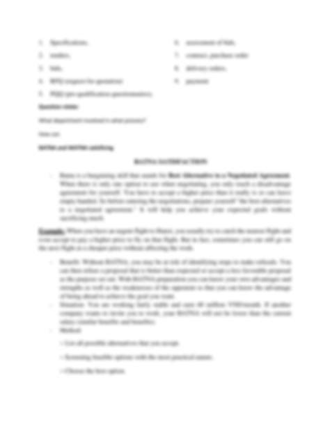 Solution Basic Negotiation Note Basic Theory Vatel Ho Chi Minh Rob