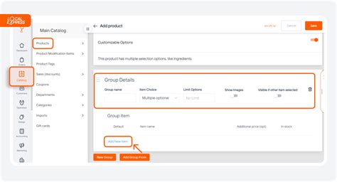 Create A Product Modification