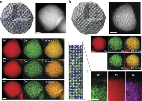 Adfstem Images And Elemental Mapping Modelled Structure Adf Stem