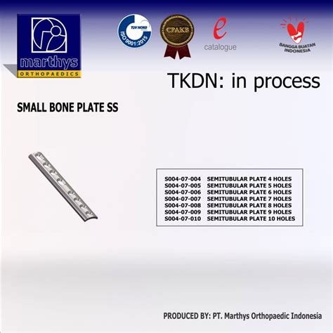 Bone Plate Small Bone Plate 4 5 6 7 8 9 10 Holes Syaf Unica