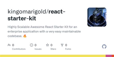 github kingomarigold react starter kit highly scalable awesome react