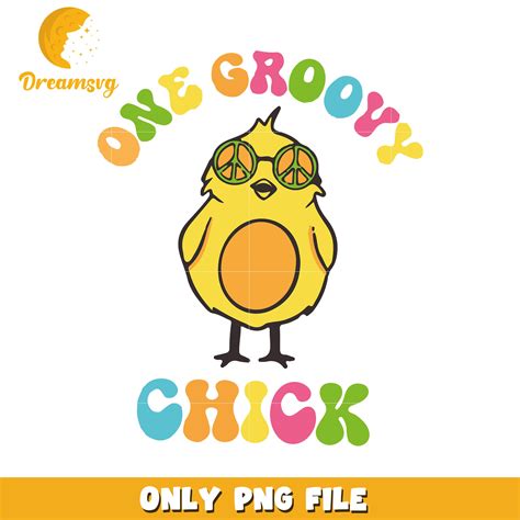 One Groovy Chick Easter Day Png Happy Easter Day Png Chick Png