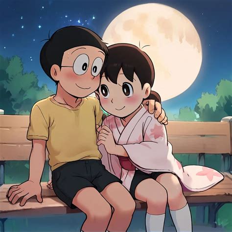 Nobita X Shizuka Wallpaper Kartun Kartun Gambar Anime