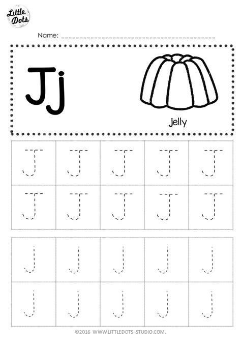 Free Letter J Tracing Worksheets Tracing Worksheets