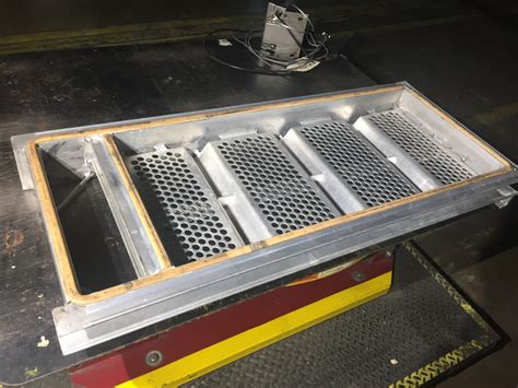 Two Aluminum Screen Frames For Rotex Model 12 Automatic Tension Screener Cooper Industries Llc