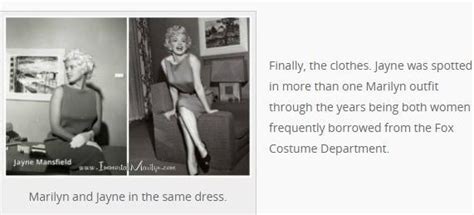 Marilyn Monroe And Jayne Mansfield In The Same Dress 1957 R
