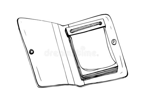 Open Notebook With Tear Off Paper Sheets Blank Pages For Notes Memo