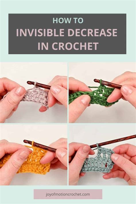 How To Invisible Decrease In Crochet Unlock V 4 Stitches