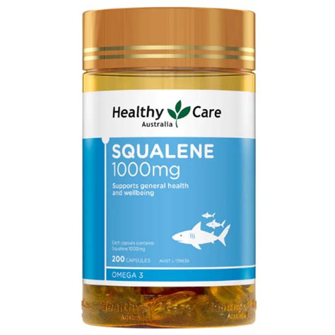 Healthycare Squalene 200 Capsules Simple Vitamins