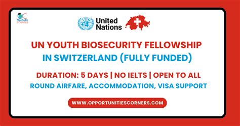 Un Youth Biosecurity Fellowship 2025 In Switzerland Fully Funded