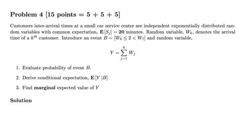solved problem 4 15 points 5 5 5] customers