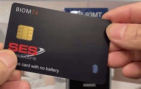 Smart Card Integrates Biometric Sen News No 1