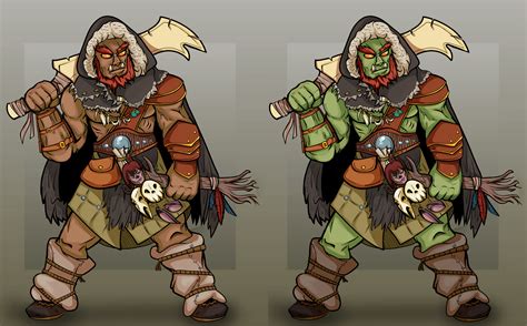 [oc] Bugbear Vs Half Orc Which One Looks Better R Gay4orcs