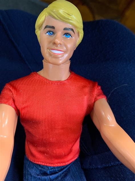 Vintage Ken Doll Tan Blonde Blue Eyes Great T Butt Marked 1968 Hong