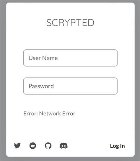 Error Network Error Rscrypted