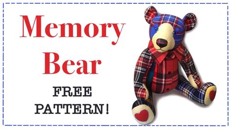 Memory Bear Patchwork Bear Free Pattern Full Tutorial With Lisa Pay