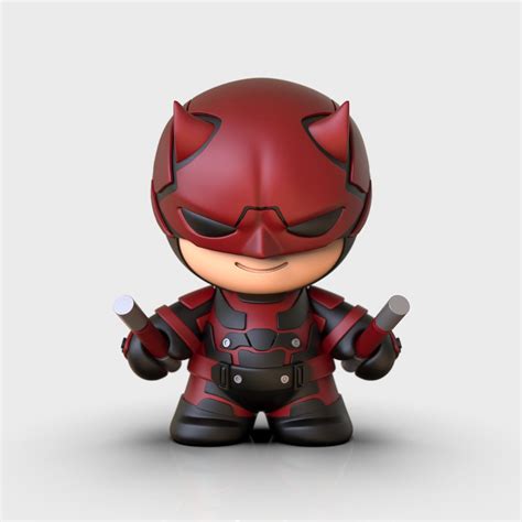 Chibi Daredevil Stl 3d Printing Files High Quality Cute 3d Model