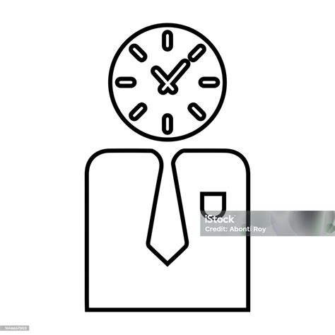 Time Management Productivity Deadline Icon Stock Illustration