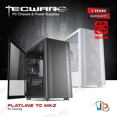 Jual Tecware Flatline Tg Mk2 Case Tempered Glass Casing Shopee