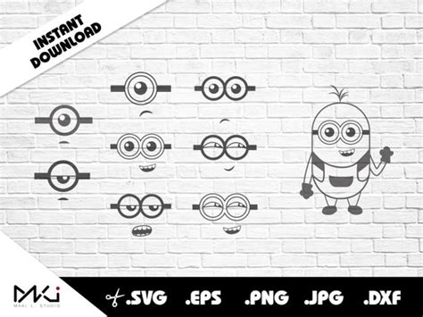 Minion Silhouette Minions Svg Png Characters Bundle Clipart Silhouette