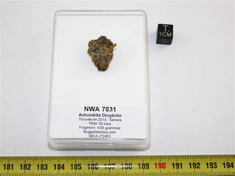 Meteorite Nwa 7831 In A Box Achondrite Hed Diogenite Saguia El Hamra 4