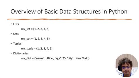 Day3 Introduction To Python Data Structures Theory Youtube