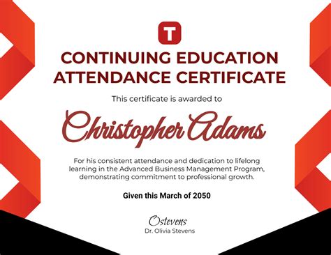 Free Printable Attendance Certificate Templates To Customize Online