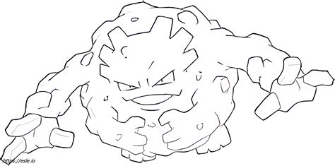 Graveler Pokémon Värityskuvat