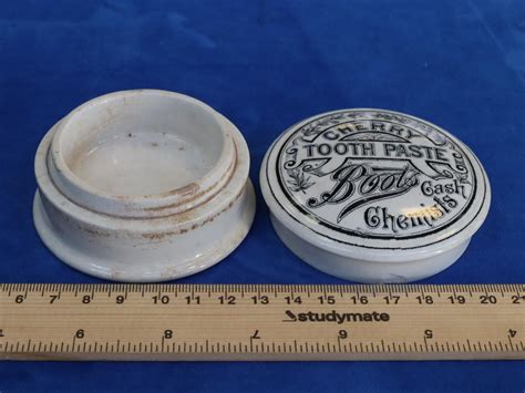 Lot Original Boots Toothpaste Jar