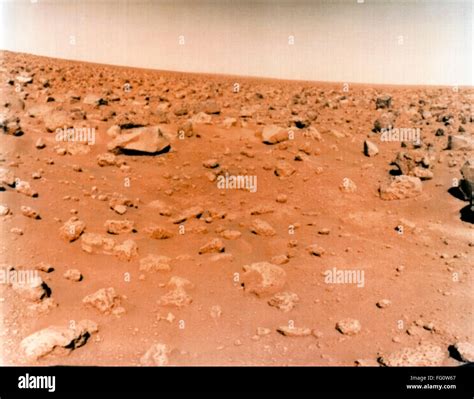 Viking 2 Mars 1976 Nthe First Color Image Of The Viking Lander 2