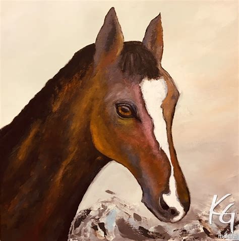Gemälde Charming Stute Lilly Malerei Karin Greife