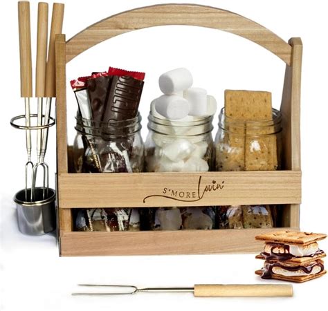 Joy Full Ness Smores Caddy Wooden Display And Organizer