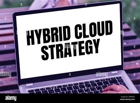 Conceptual Caption Hybrid Cloud Strategy Concept Meaning Cloud