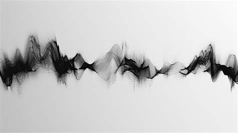 Premium Photo A Black Waveform On A White Background