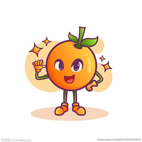 卡通橙子