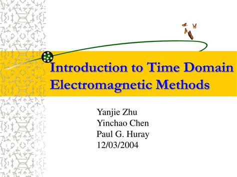 PPT Introduction To Time Domain Electromagnetic Methods PowerPoint