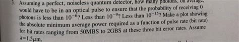 3 Assuming A Perfect Noiseless Quantum Detector