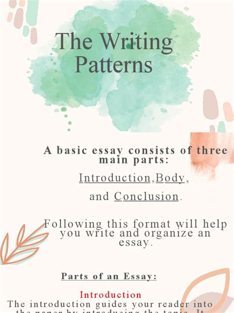 Lesson Writing Patterns Pdf Communication Human Communication