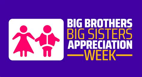 Big Brothers Big Sisters Appreciation Week Background Banner Or Poster