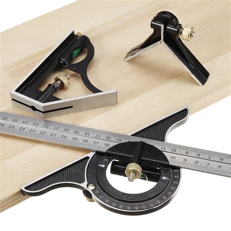New 12″ 300mm Combination Square Protractor Level Measure Measuring