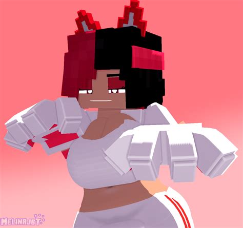 Jenny Mod Sara Cat Girl Neko Costom Skin Minecraft Fan Art Fanpop Page