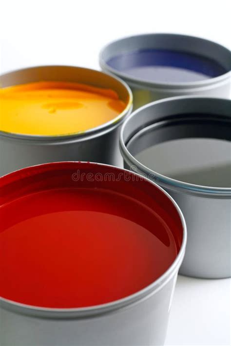Offset Printing Ink Stock Image Image Of Cmyk Color 4552289