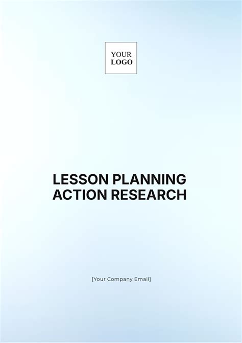Free Lesson Planning Action Research Template To Edit Online