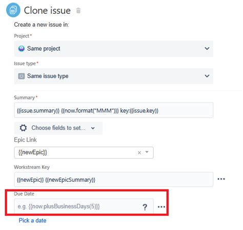 solved while using clone issue action in jira automation